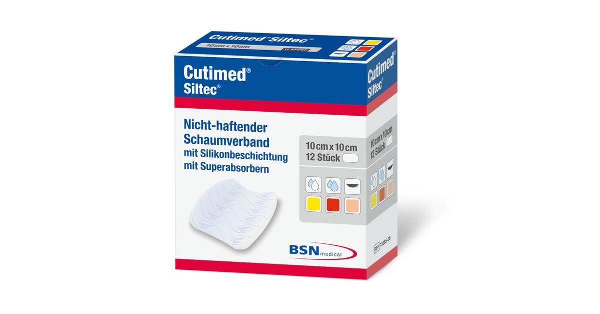 Cutimed Siltec - 10 x 10 cm ab 89,46