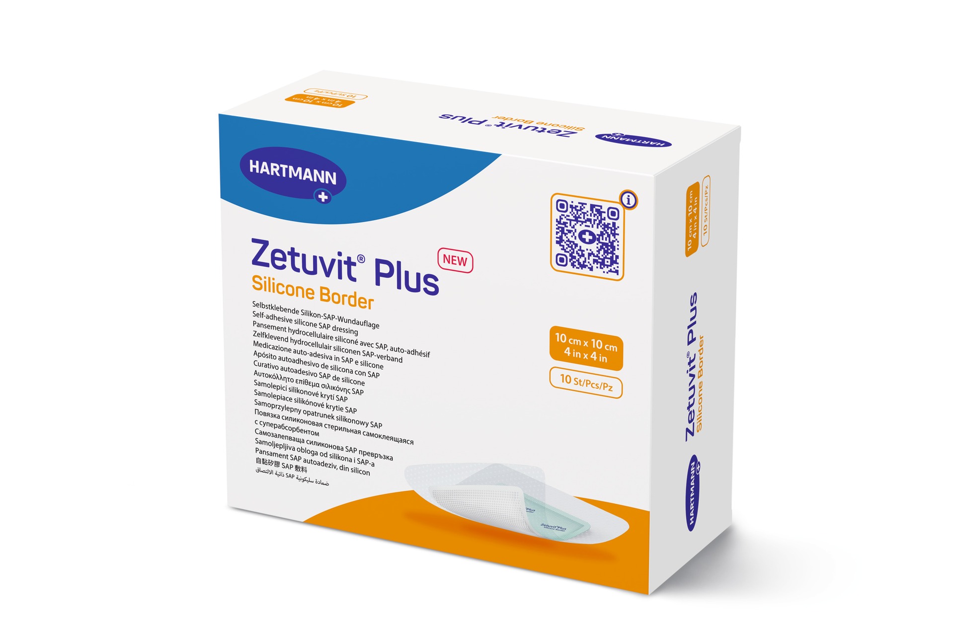 Zetuvit® Plus Silicone Border - 8 x 8 cm ab 56,54